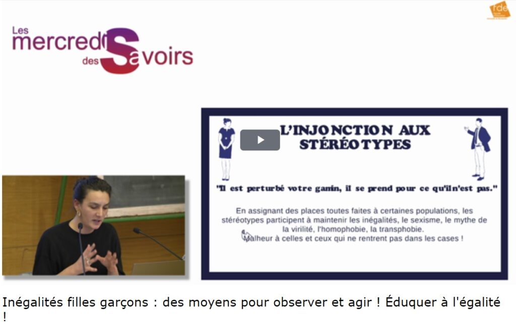 VIDÉO - Inégalités filles garçons : des moyens pour observer et pour ...
